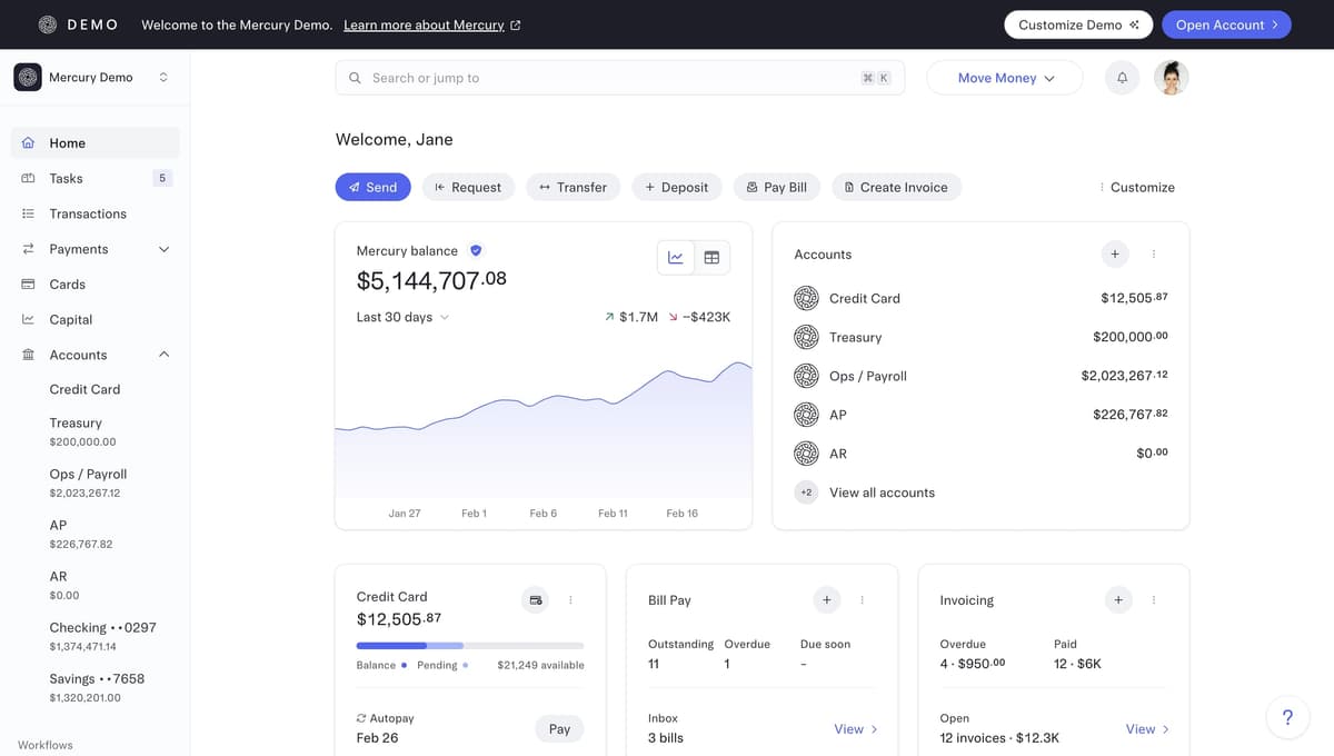 Example HTML demo of Mercury