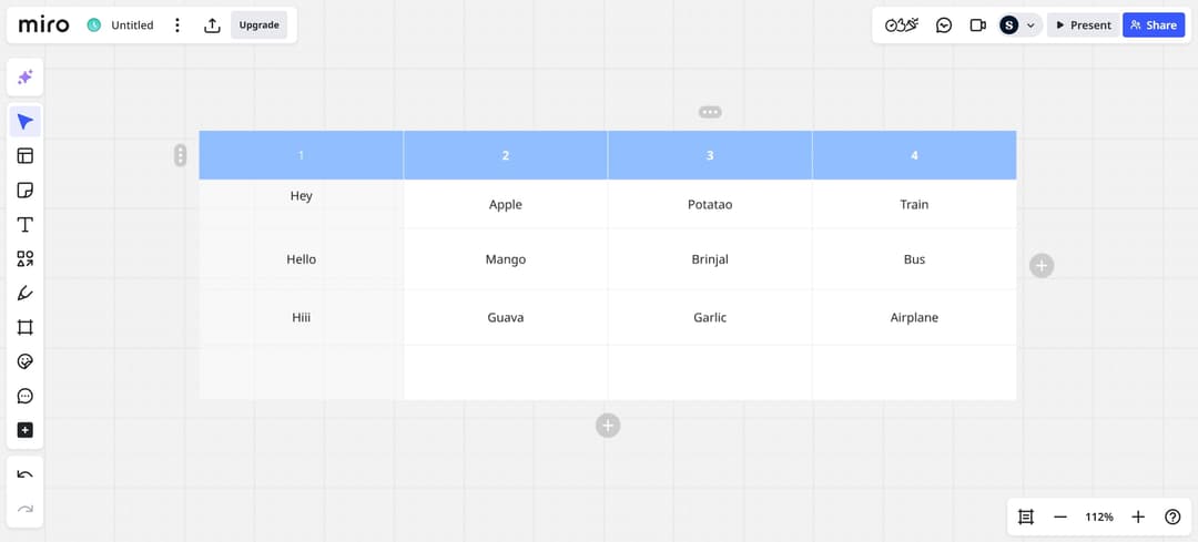 How to Export Miro table to Excel