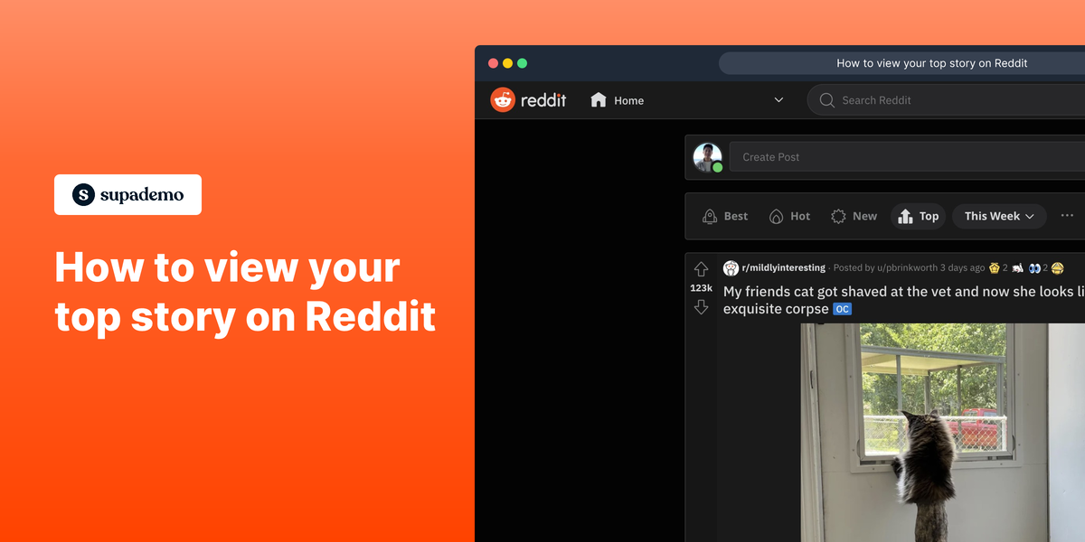 How to view your top story on Reddit