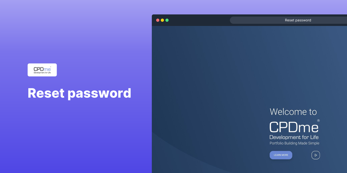 Reset password