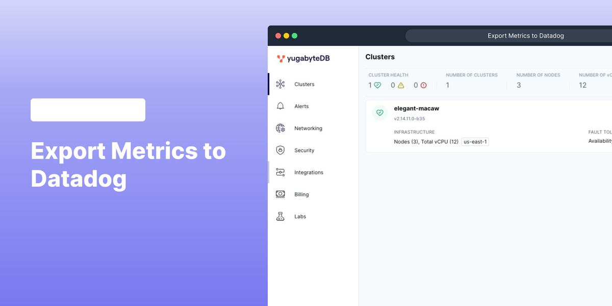 Export Metrics to Datadog