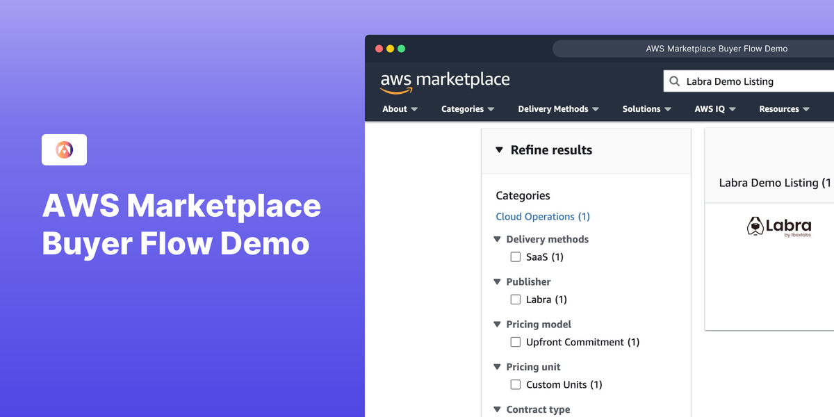 AWS Marketplace Buyer Flow Demo