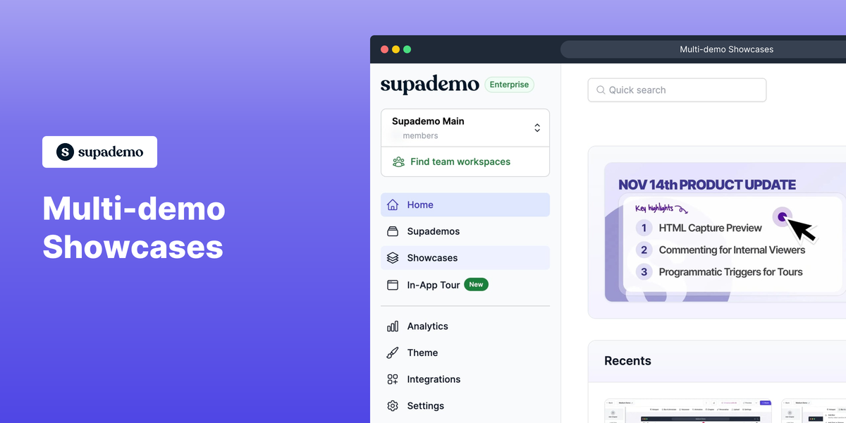 Multi-demo Showcases