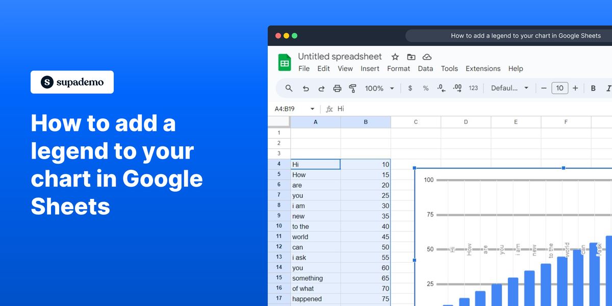 How to add a legend to your chart in Google Sheets
