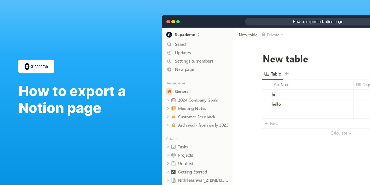 How to Export a Notion Page | Step-by-Step Tutorial