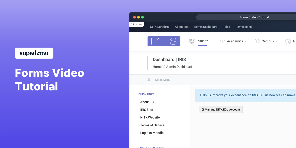 Forms Video Tutorial