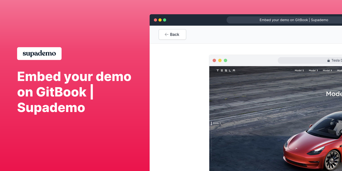 Embed your demo on GitBook | Supademo