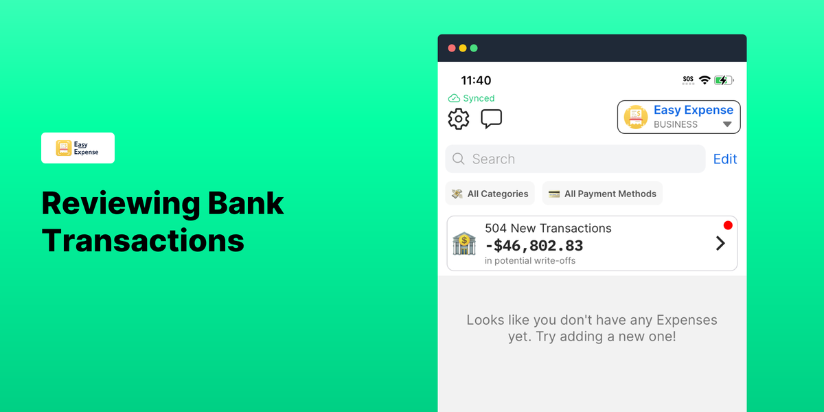 Reviewing Bank Transactions