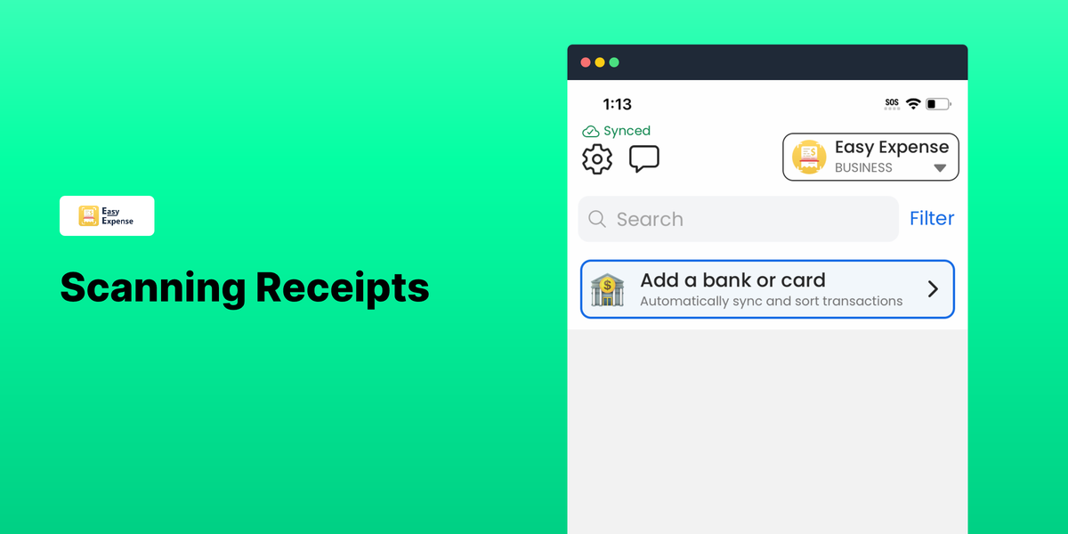 Scanning Receipts