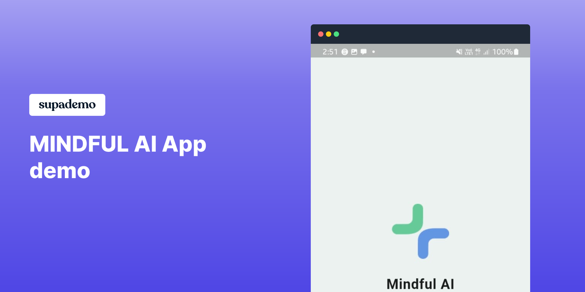 MINDFUL AI App demo