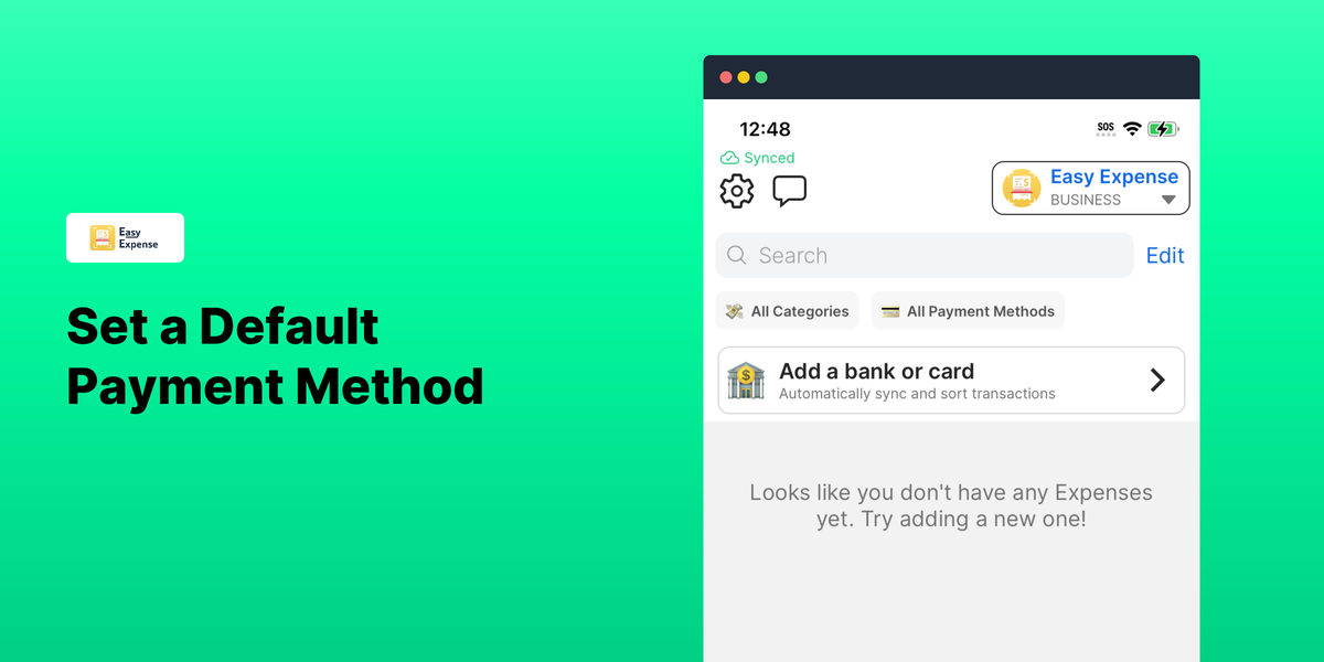 Set a Default Payment Method