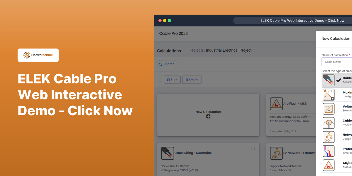 ELEK Cable Pro Web Interactive Demo - Click Now