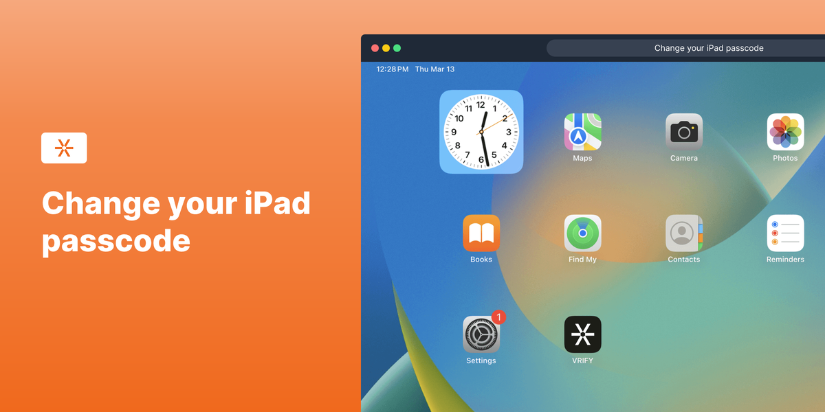 Change your iPad passcode