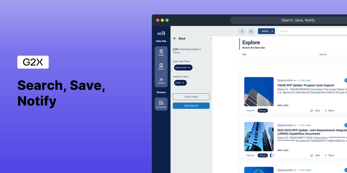 Search, Save, Notify