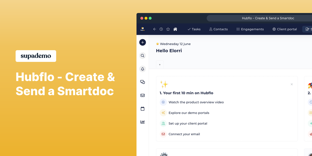 Hubflo - Create & Send a Smartdoc