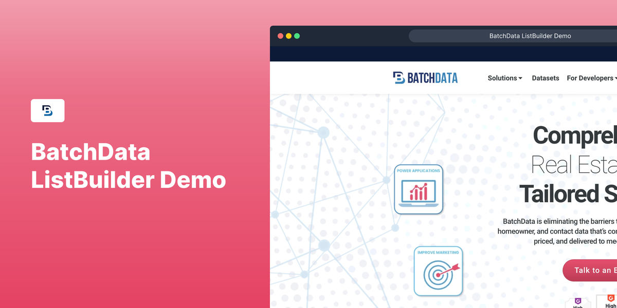 BatchData ListBuilder Demo
