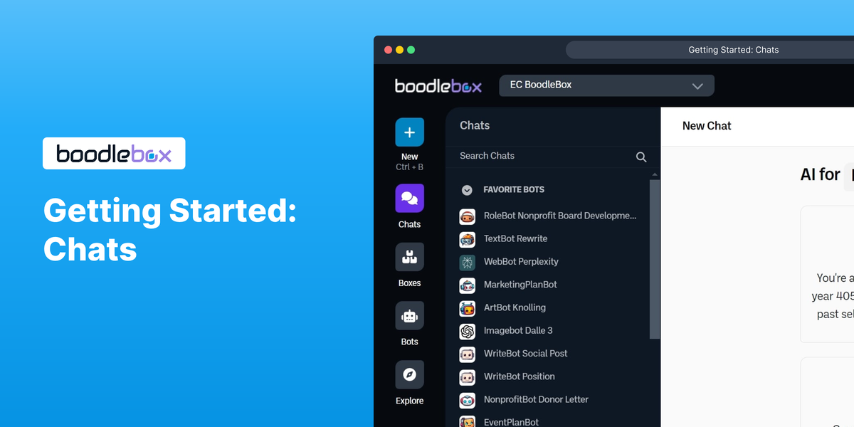 Getting Started: Chats