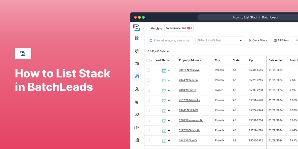 How to List Stack in BatchLeads
