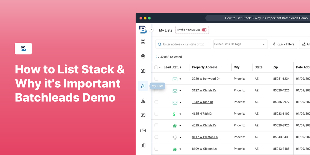 How to List Stack & Why it's Important Batchleads Demo