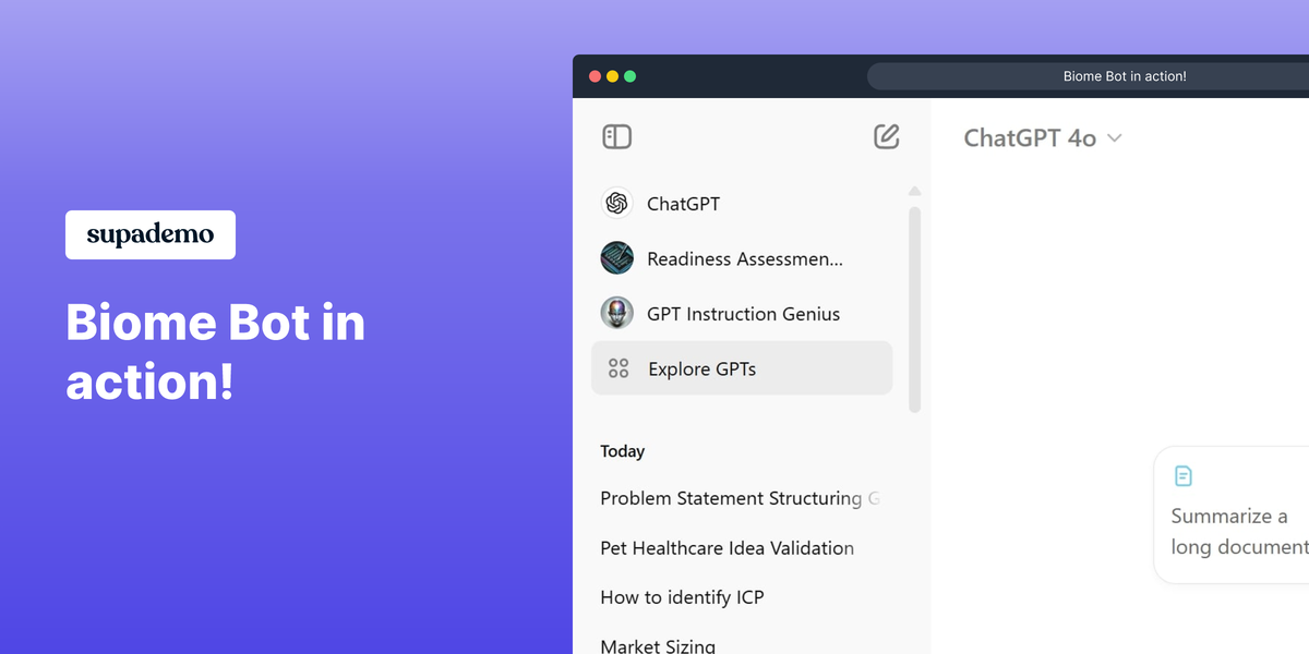 Biome Bot in action!