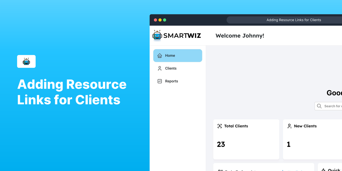 Adding Resource Links for Clients