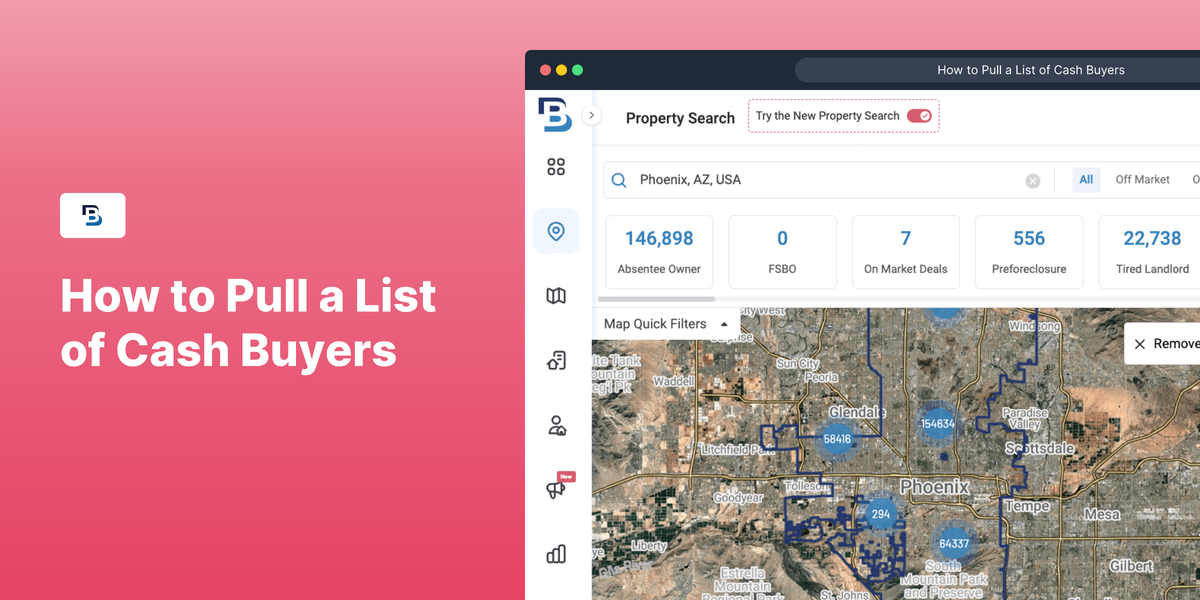 How to Pull a List of Cash Buyers