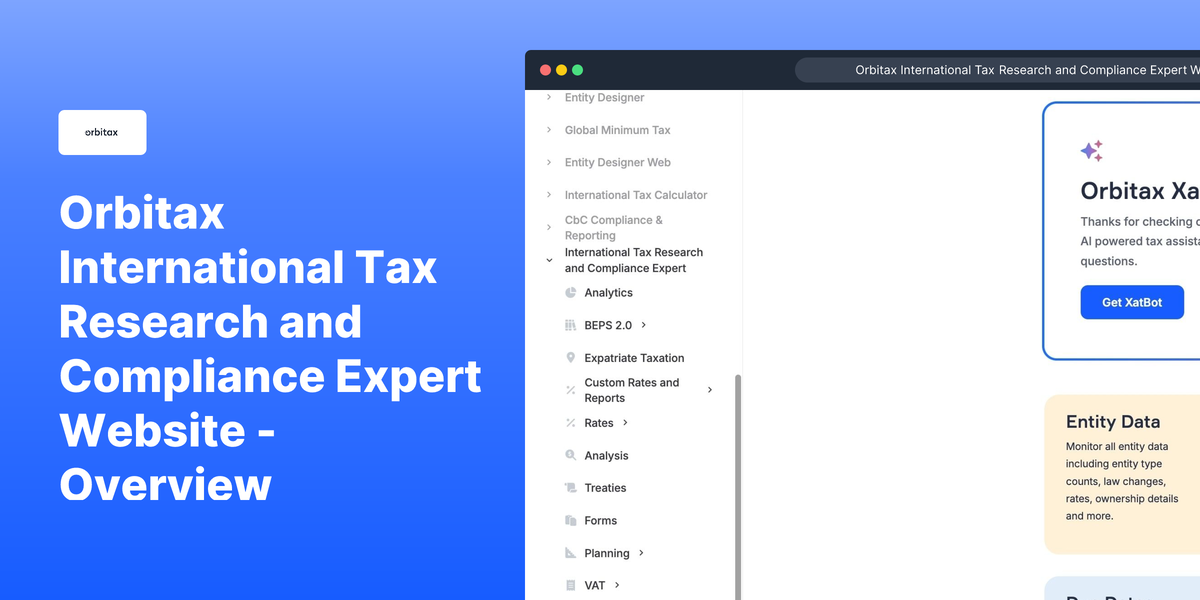Orbitax International Tax Research and Compliance Expert Website - Overview