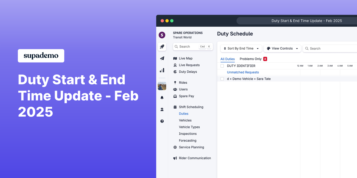 Duty Start & End Time Update - Feb 2025