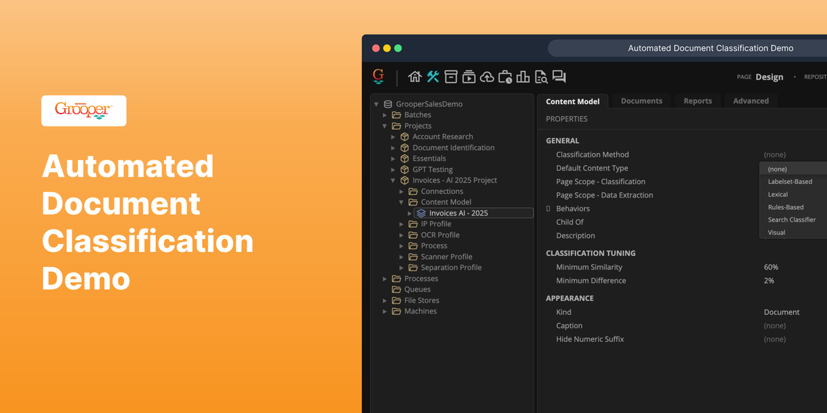 Automated Document Classification Demo