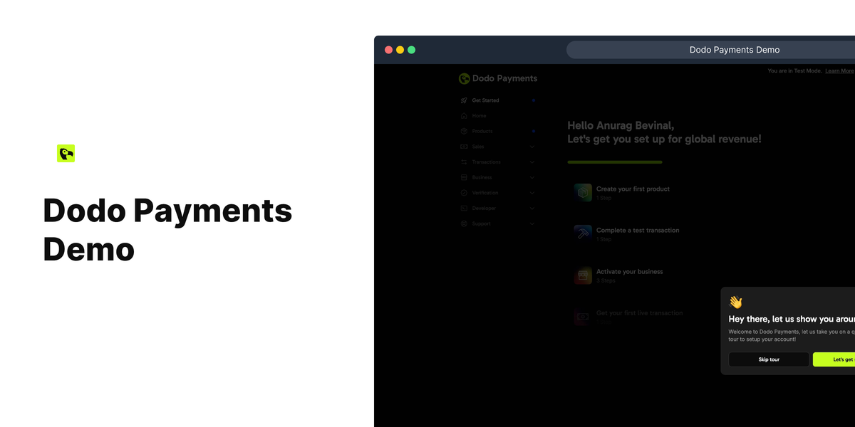Dodo Payments Demo
