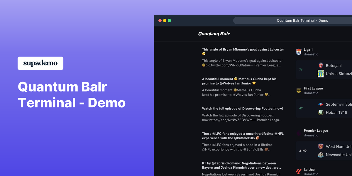 Quantum Balr Terminal - Demo