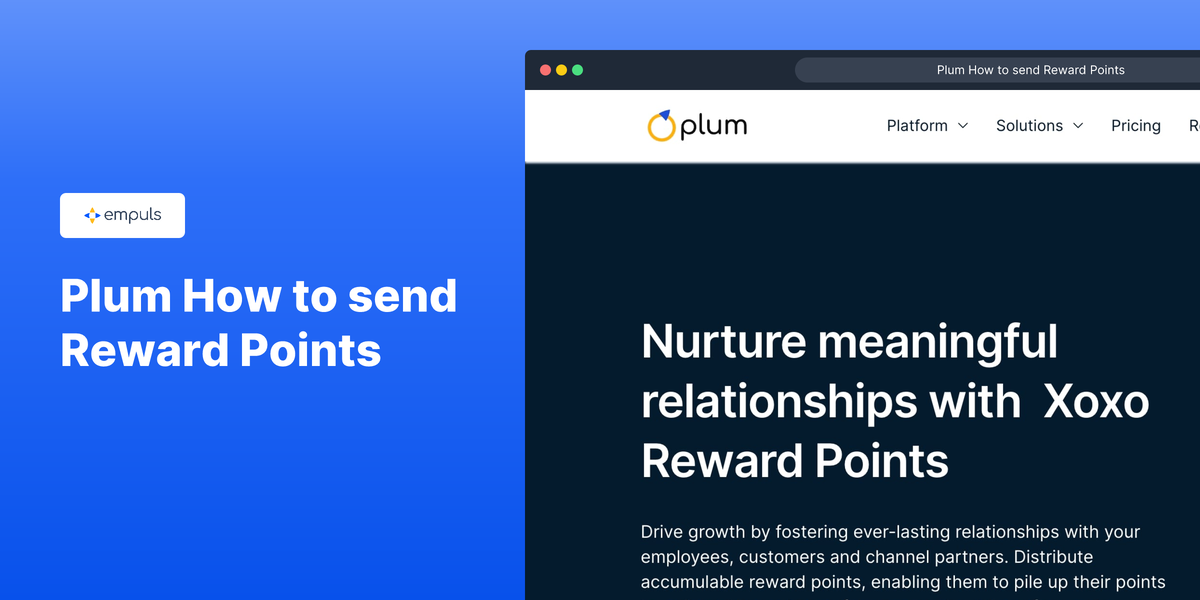 Plum How to send Reward Points
