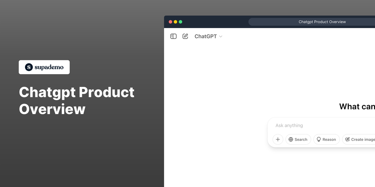 ChatGPT Product Demo