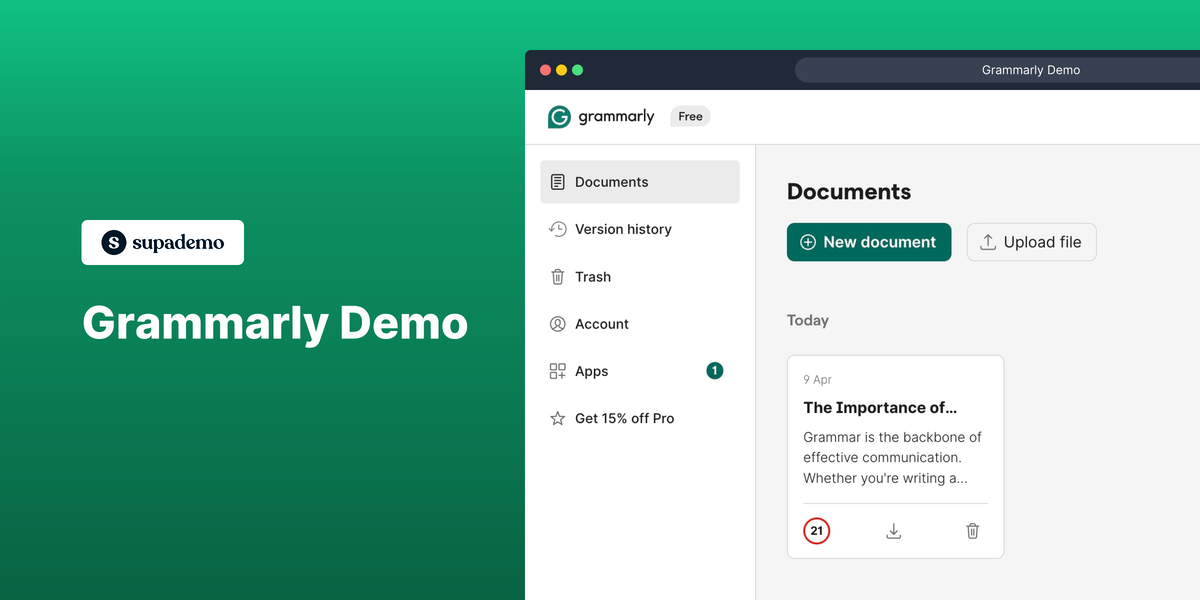 Grammarly Product Demo