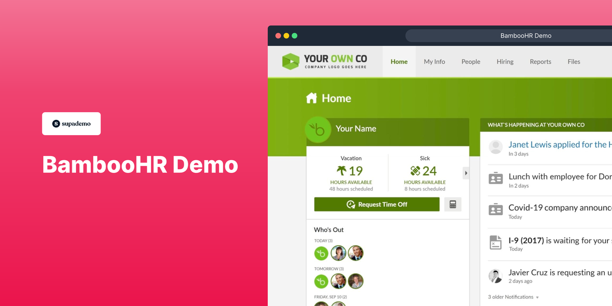 BambooHR Product Demo