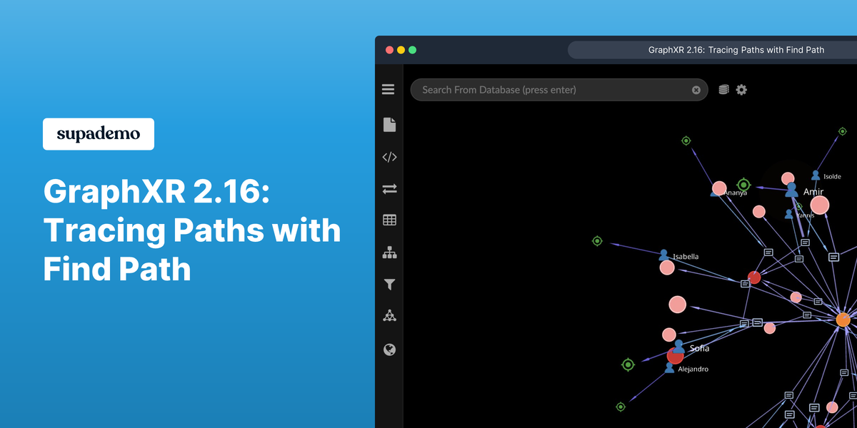 GraphXR 2.16: Tracing Paths with Find Path