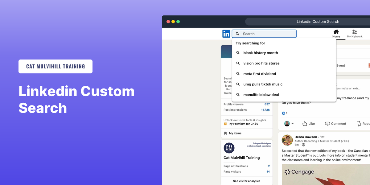 Linkedin Custom Search