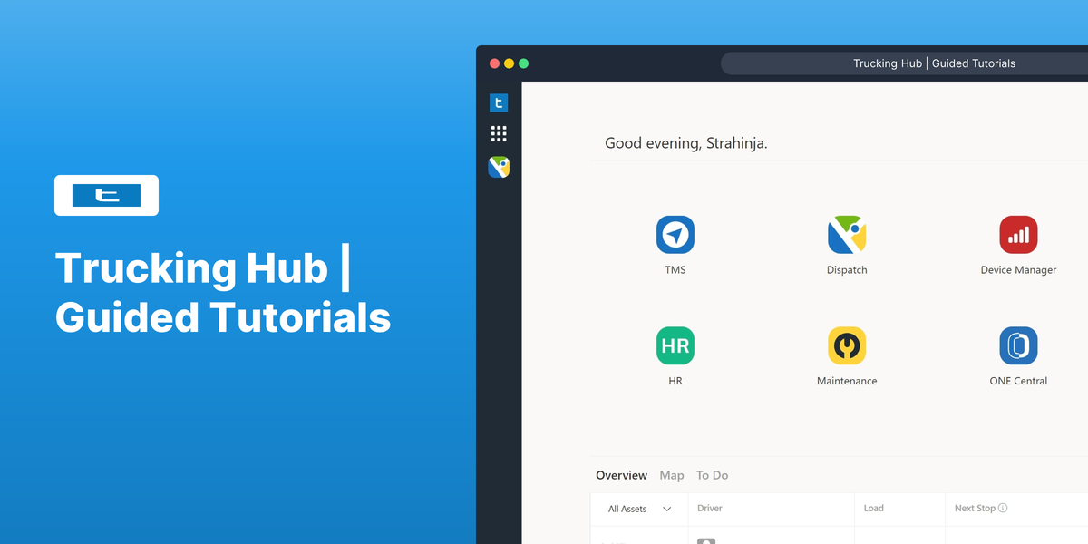 Trucking Hub | Guided Tutorials